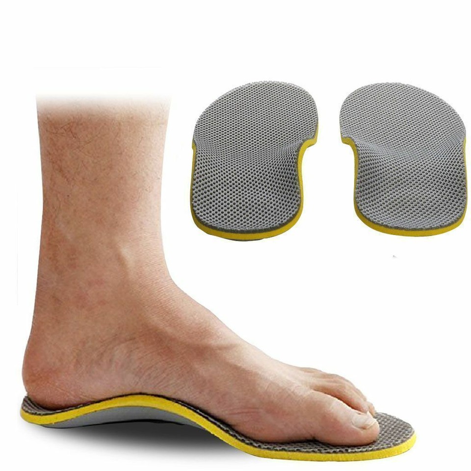 High Arch Flat Feet Foot Gel Support Inserts Pad Foot Care Shoe Insoles ...