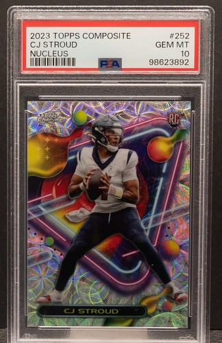 892 CJ STROUD 2023 Topps Composite 252 Chrome Cosmic Nucleus Refractor ...