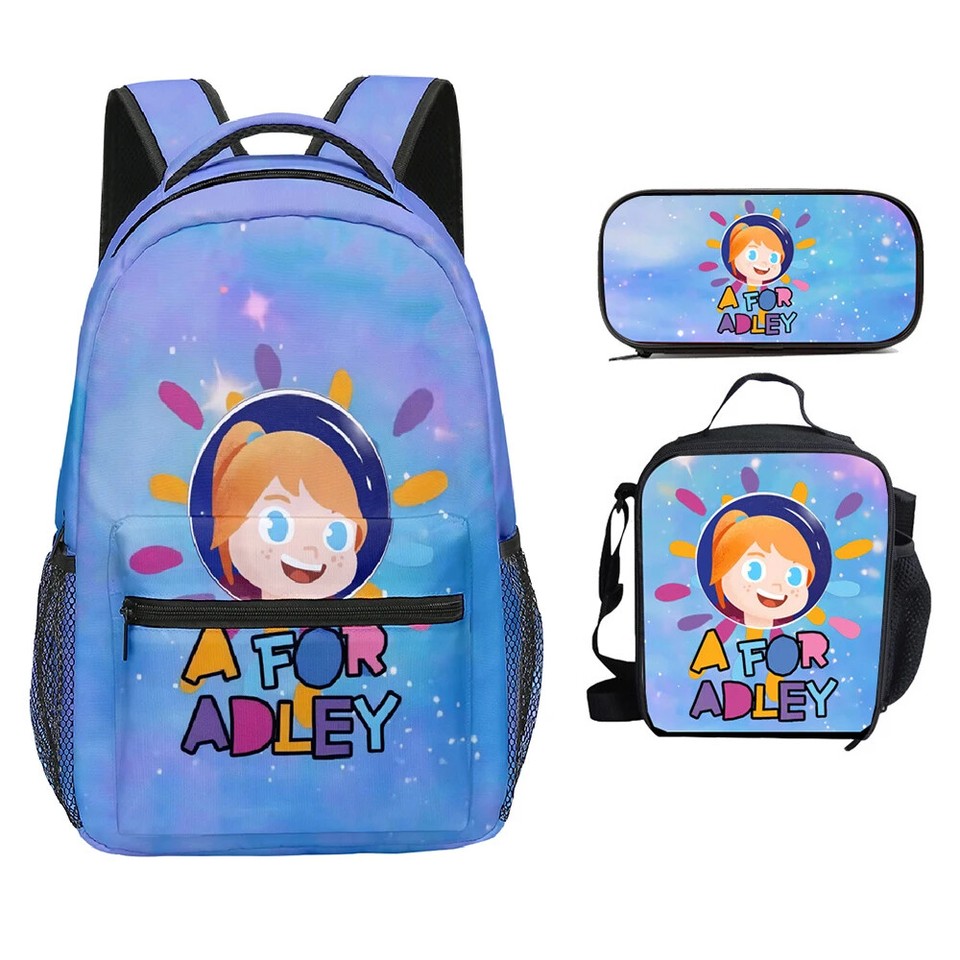 AFOR ADLEY 3pcs/Set School Bags Laptop Daypack Backpack Lunch bag ...