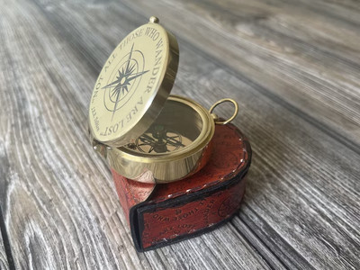 Adventure Nautical Pocket Compass Gift | eBay