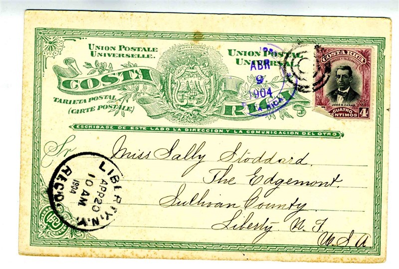 Cathedral and Park San Jose Costa Rica Postcard 1904 Memories of Costa ...