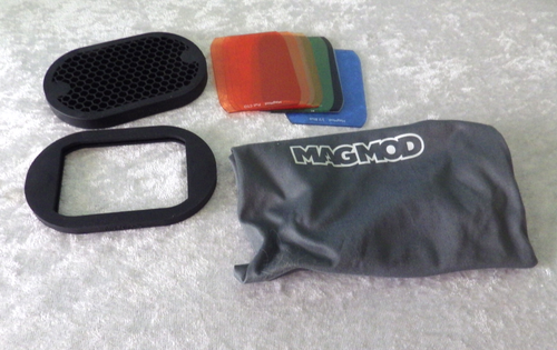 MagMod magnetic flash modifier MagGrid & color gel assortment holder ...