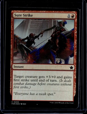 Sure Strike - 209 - Foil - FDN - NM - MTG Magic the Gathering | eBay