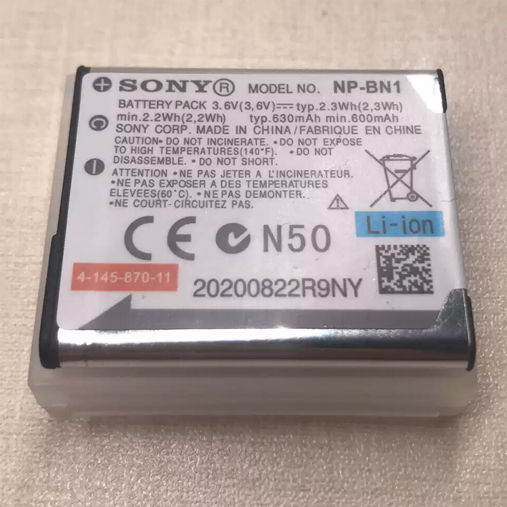 1set NP-BN1 600mAh Battery N Type with Charger For Sony Cyber Shot ...