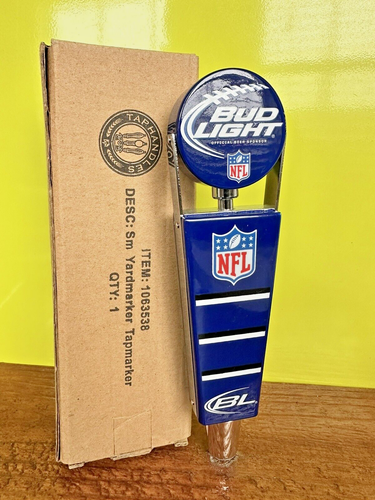 Bud Light Yard Marker NFL BEER Tap Handle NFL Football NEW Old Stock ...