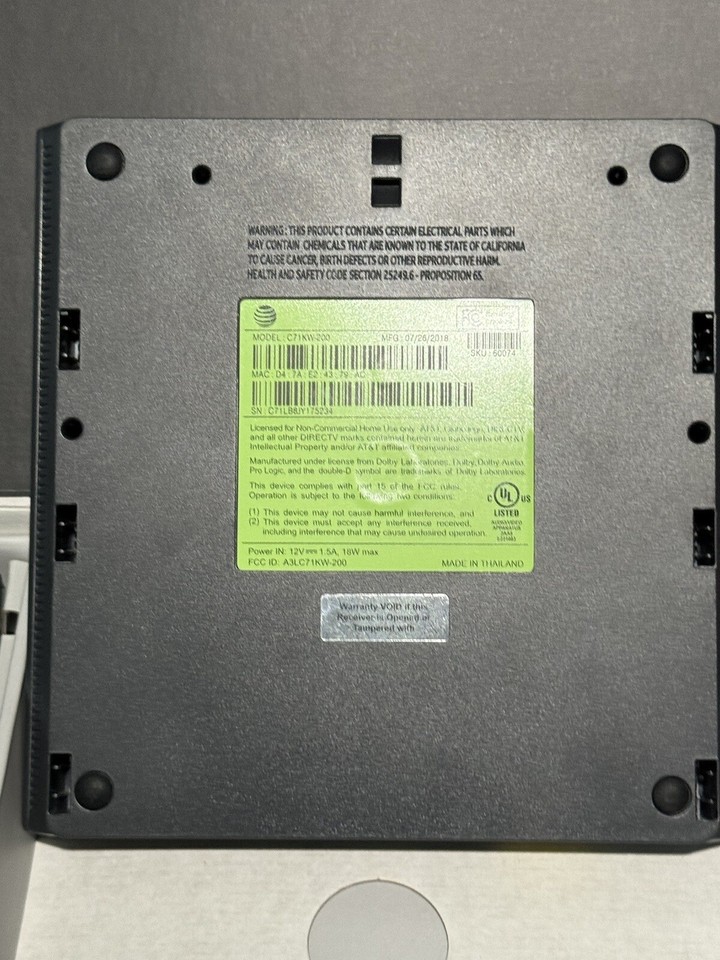 AT&T DIRECTV Now Streaming Player and Remote Control C71KW-200 | eBay