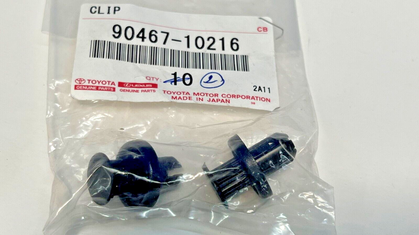 2 PCS TOYOTA/LEXUS 90467-10216 Body Side Molding Clip | eBay