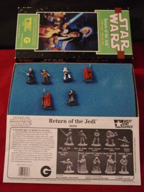 (1) Lot of Grenadier Models 25mm STAR WARS Miniatures - Jaba & Return ...