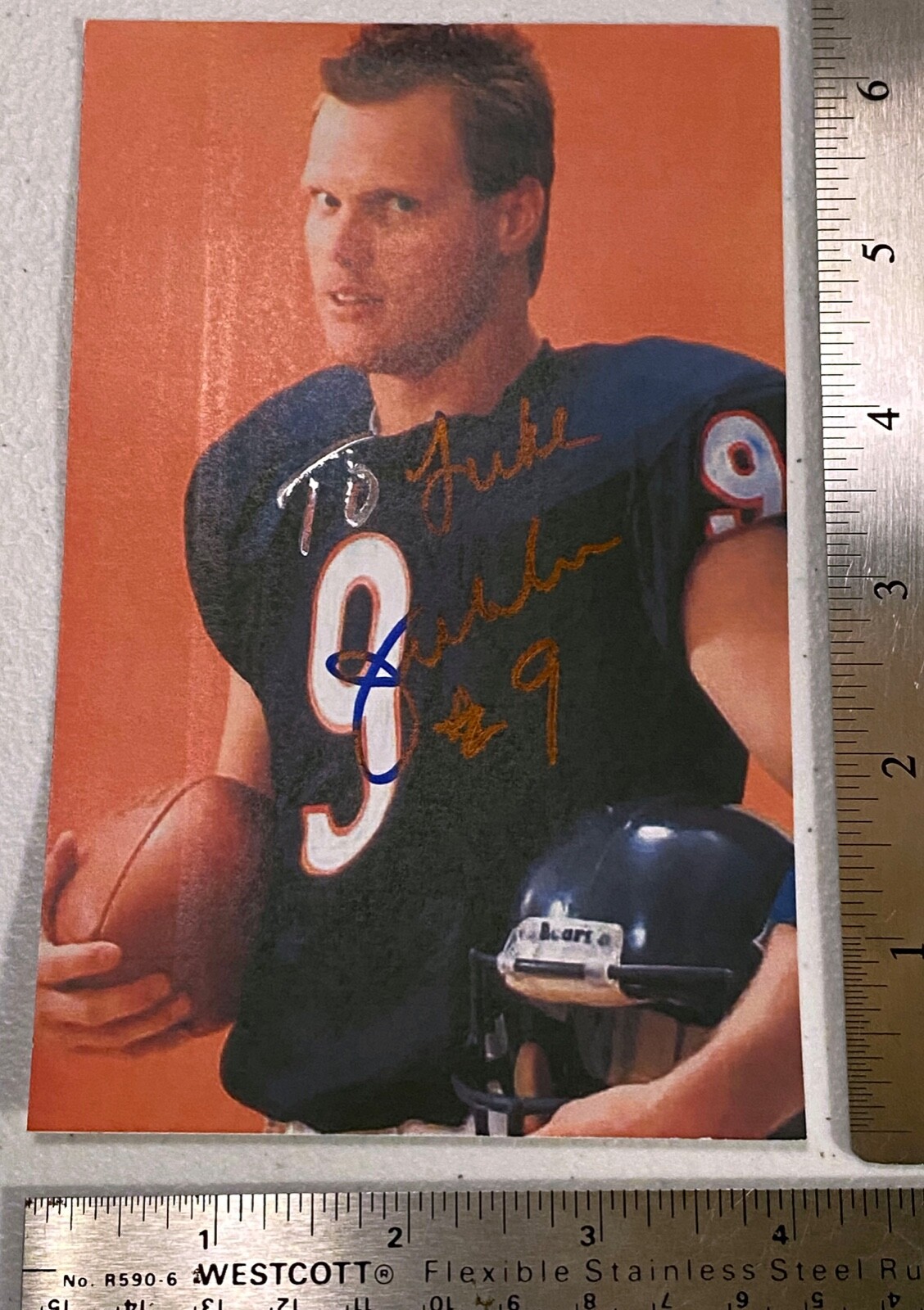 Jim McMahon ~ Chicago Bears NFL Football ~ Hand Signed Autographed 4x6 ...