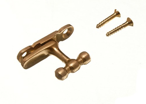 New 20 X Showcase Catch Latches Solid Polished Brass + Screws ...