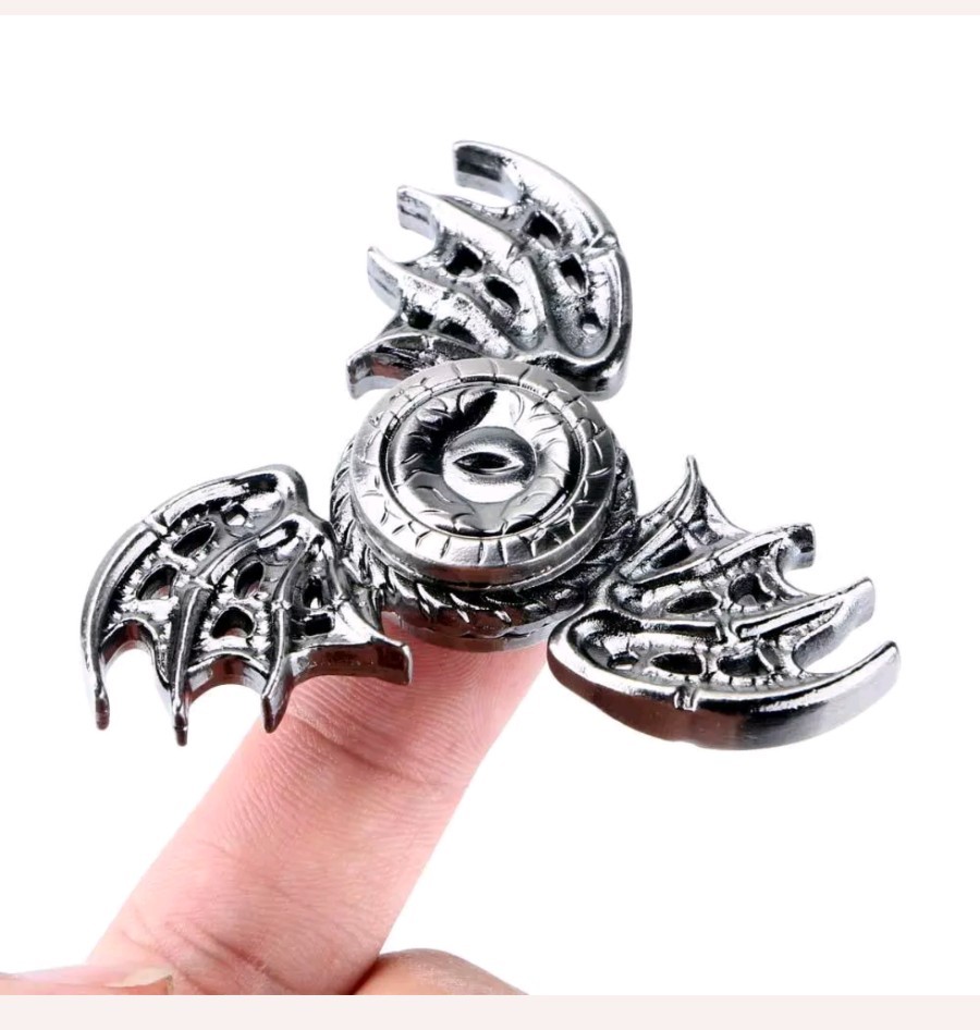 Hand Spinner Dragon Wing Evil Eye Tri Fidget Toy EDC Stocking Stuffer ...