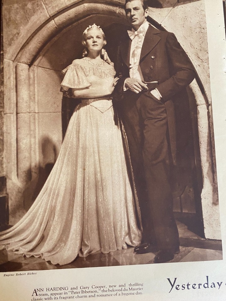 Claudette Colbert, Ann Harding and Gary Cooper, Double Full Page ...