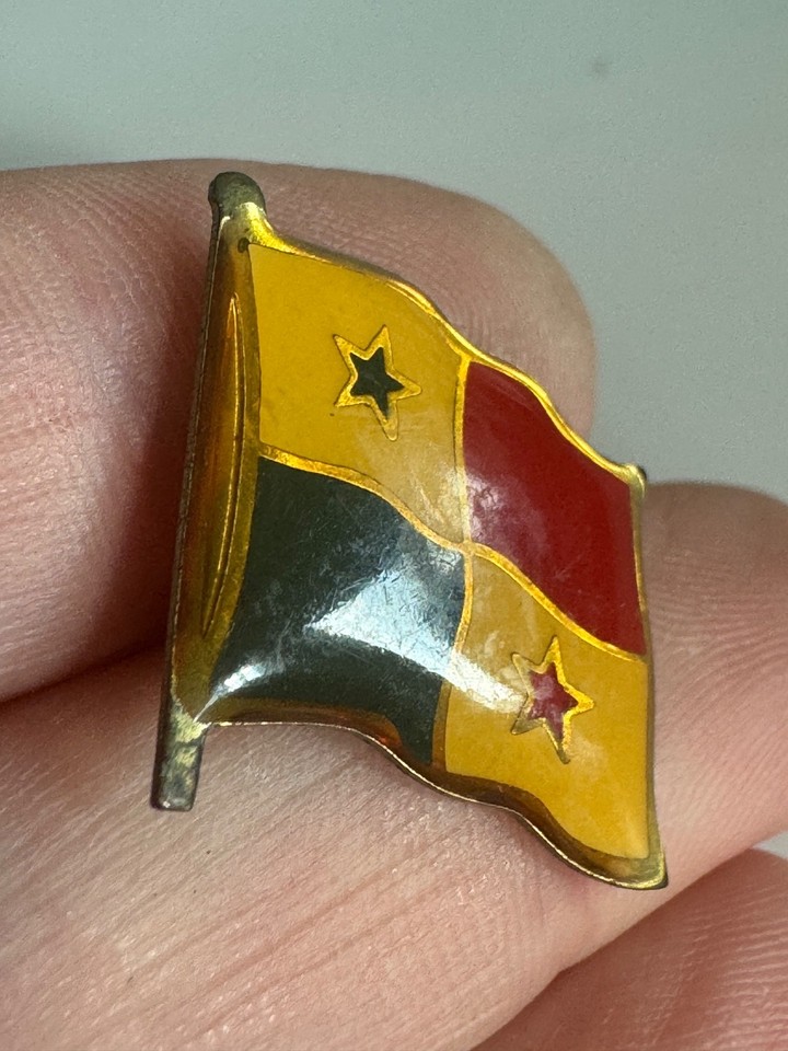 Vtg Panama National Flag Lapel Pin Red Gold Black Green Stars Souvenir ...