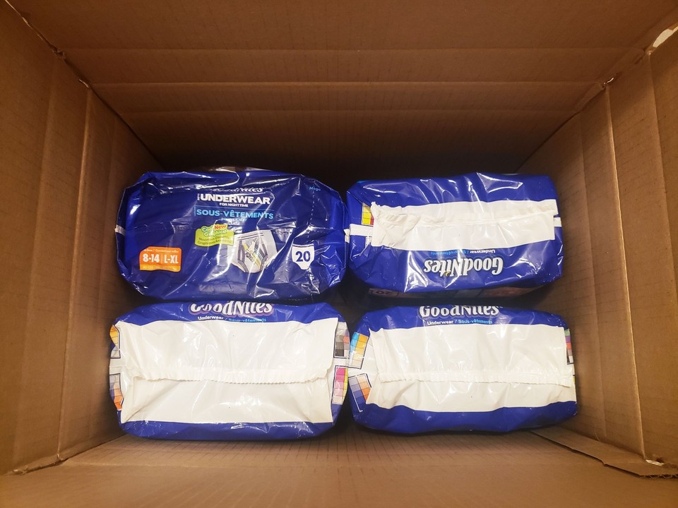 Vintage Goodnites Boys Size L/XL Huggies Diapers Nighttime Underwear 81 ...