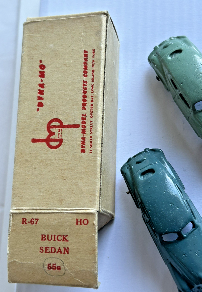 Dyna-Model HO Scale Lot of 2 1940's No. R-67 Buick Sedans W/OB NOS Mint ...