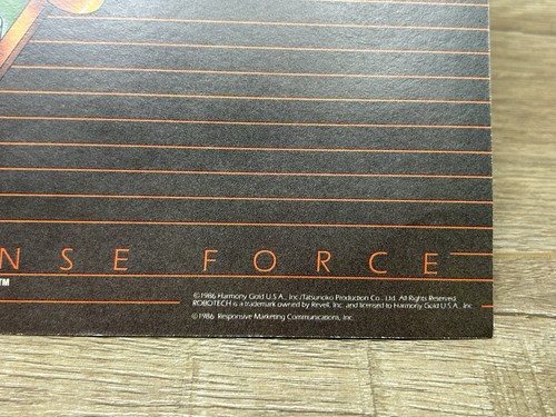 Vintage 1980’s Robotech Defense Force RDF Official Fan Club Kit | eBay