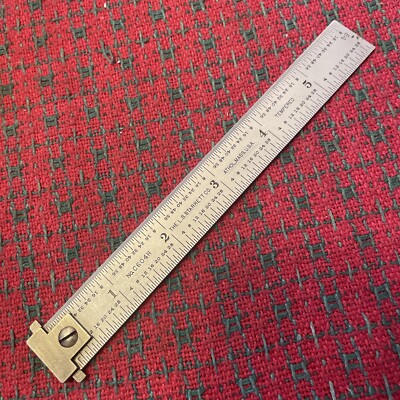 Vintage L.S. Starrett 6 Inch Scale Hook Ruler No. 604R 🇺🇸 | eBay