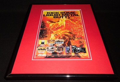 Terminator 2 1993 SNES Sega Framed 11x14 ORIGINAL Vintage Advertisement ...