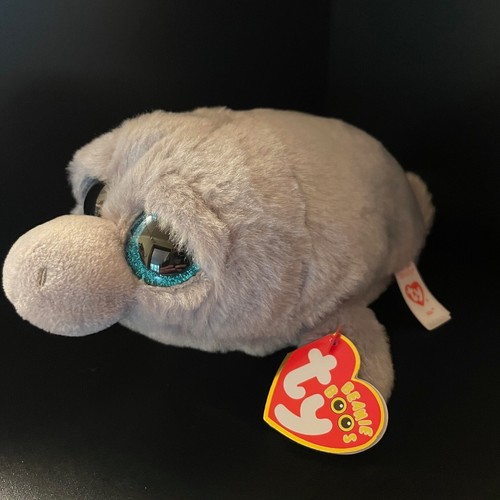 Ty Beanie Boos - MILO the Grey Stuffed Manatee (6 Inch) - MINT w/ MINT ...