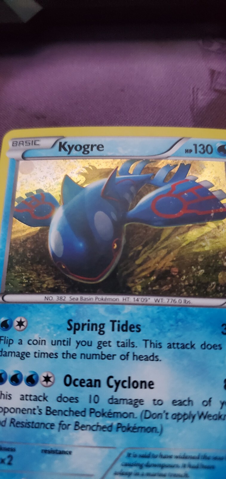 Pok%C3%A9mon+TCG+Kyogre+Pokemon+Promos+XY51+Promo+Cosmos+Holo+Rare for ...