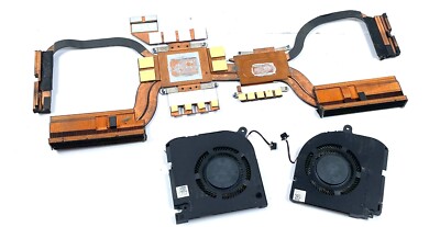 14YH1 Dell G7 15 7500 Thermal CPU GPU Cooling Heatsink Fans Assembly ...
