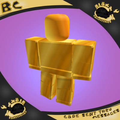 ROBLOX The Golden Robloxian *Classic Series 2* - CODE Sent Via Messages ...