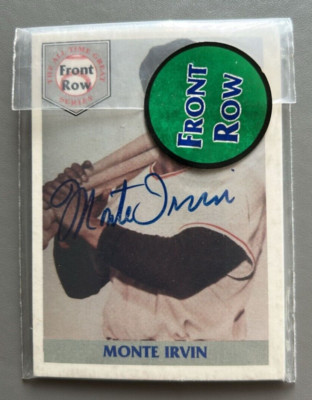 1992 Front Row Monte Irvin Autograph and set #/5000 *Factory Sealed* | eBay