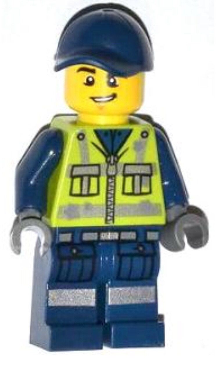 LEGO MINIFIGURE THE LEGO MOVIE GARBAGE MAN DAN USED CONDITION TLM049 ...