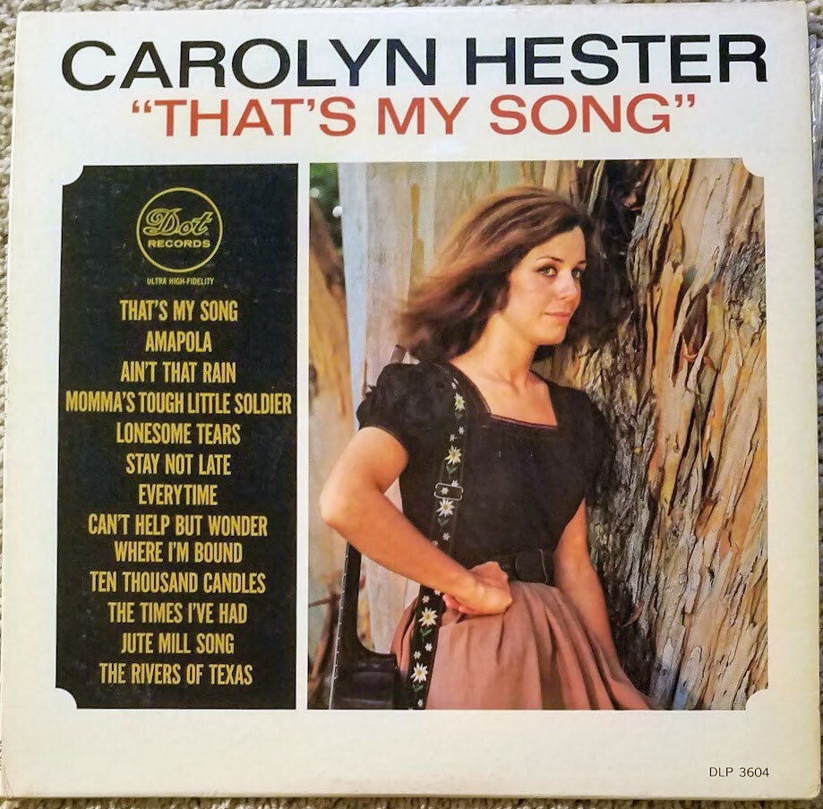 Carolyn Hester, That's My Song. 1964 vinyl folk LP. Very good condition ...