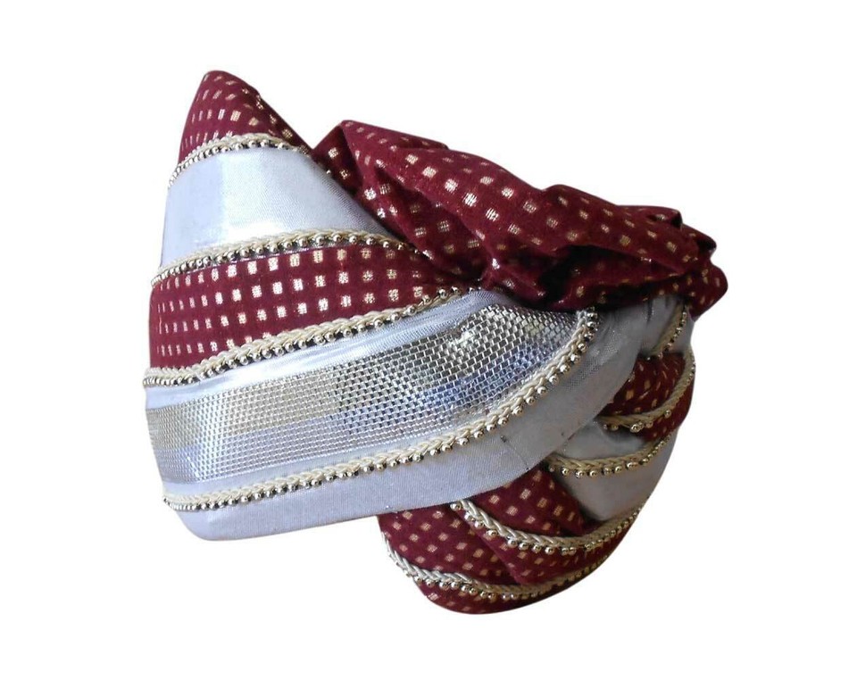 Men Hat Top Safa Indian Wedding Pag Groom Pagri Handmade Turban ...