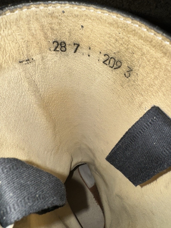 NVA DDR East German officer leather boots Cold war Surplus Size 28 | eBay