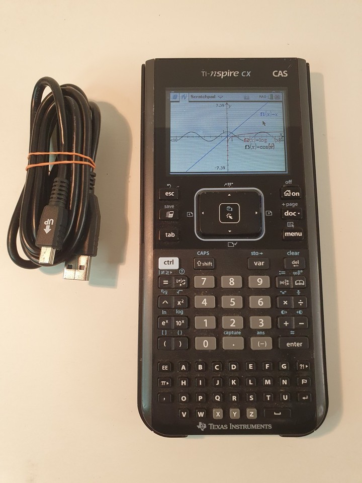 Texas Instruments TI-Nspire CX CAS Graphing Calculator w/ Charging ...