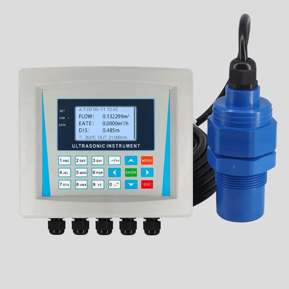 RC-MQ-201-C4 Ultrasonic Open Channel Water Flow Meter Water Level Flow ...