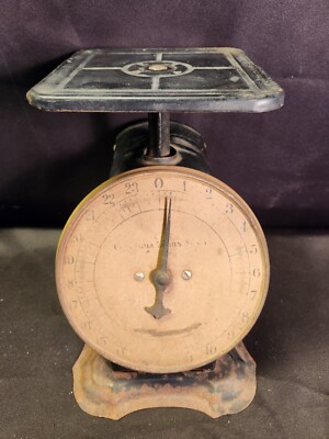 VINTAGE Columbia Family Scale Kitchen Scale 24lb Spring Scale READ ...