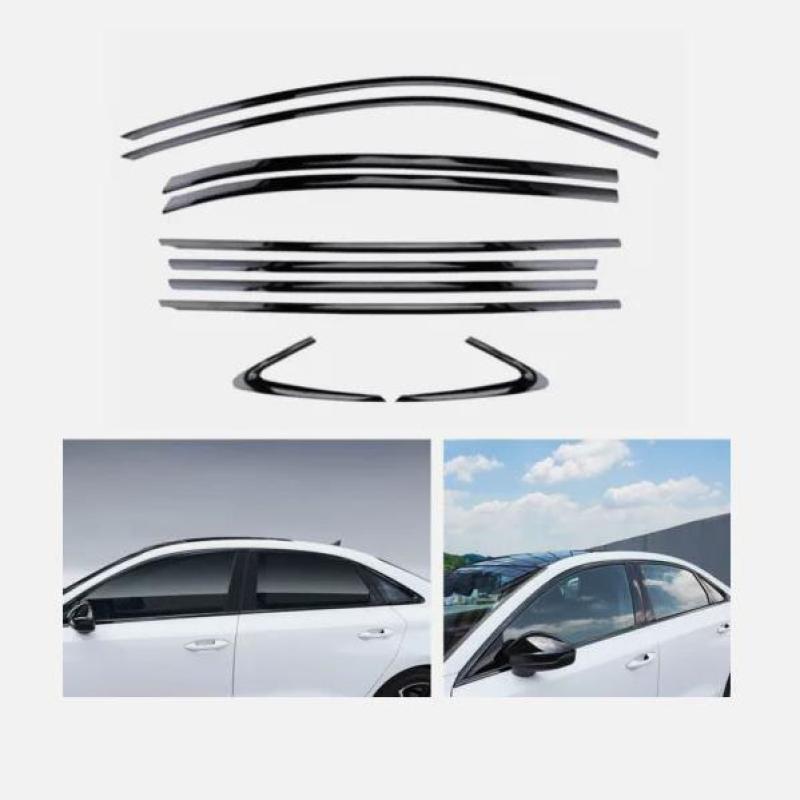 Set For 2015-2020 Audi A3 S3 Sedan Auto Window Trim Strip Stainless ...