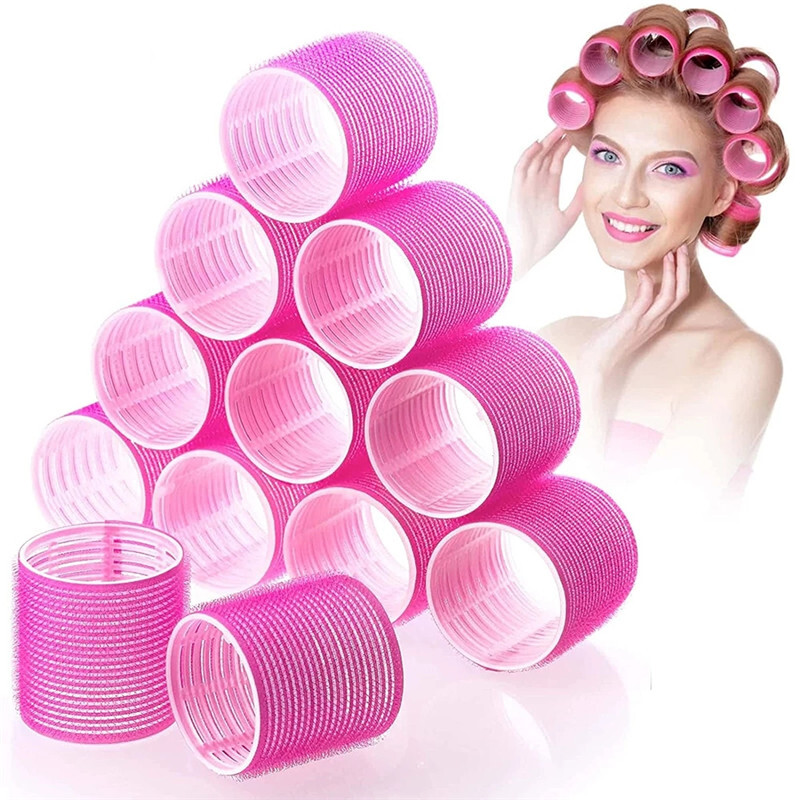 Self Grip Rollers Cling Stick Hair Curler Curls Wave Styling Salon ...