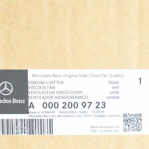 NEW MERCEDES-BENZ VITO W639 FAN BLADE A0002009723 OEM NO IMPORT DUTIES ...