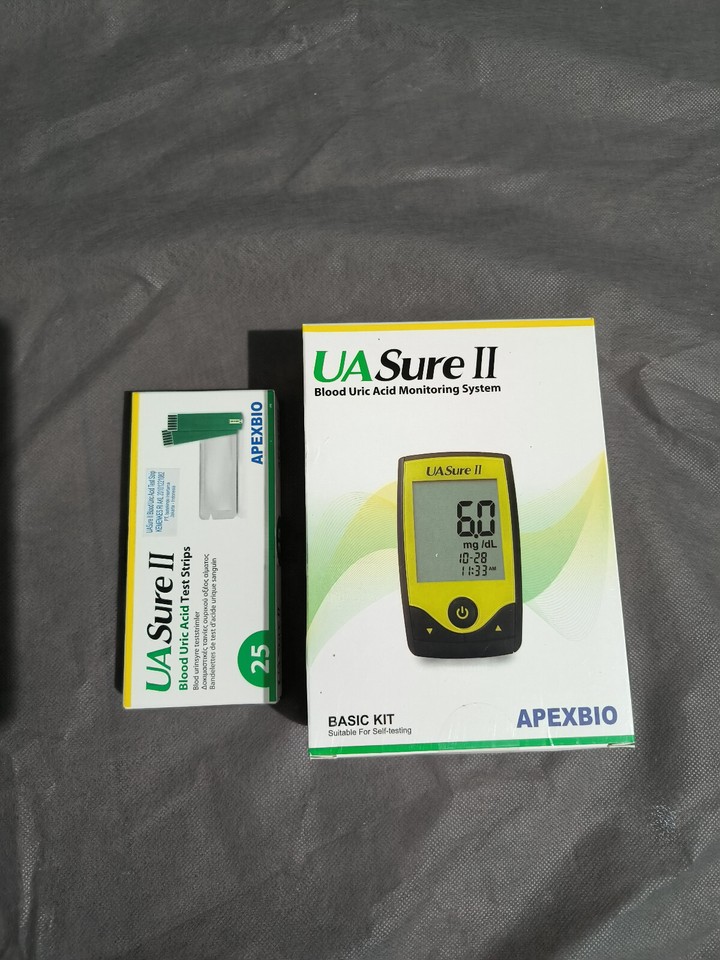 UASure II Uric Acid Meter Test Kit for Uric Acid Gout Monitor (Tool ...