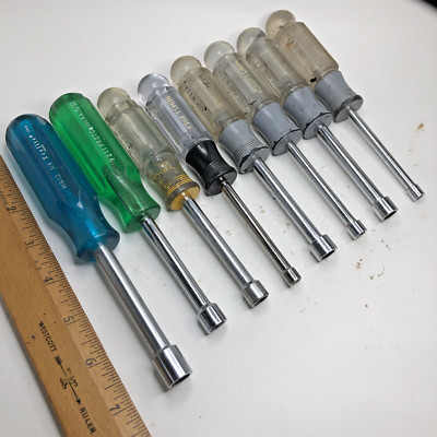 Vintage Mix Lot of (8) Craftsman Xcelite Proto SAE Metric Nut Driver ...