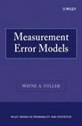 Measurement Error Models by Wayne A Fuller: Used 9780471861874| eBay