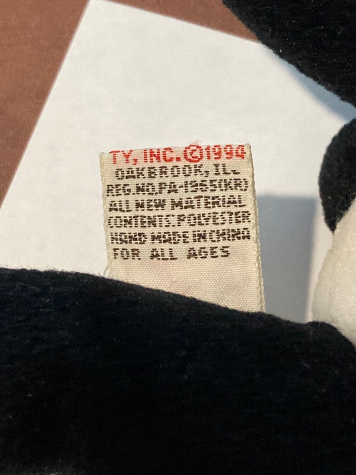 Ultra Rare Peking Authenticated Ty Beanie 6" Panda NHT EMBROIDERED Tush ...