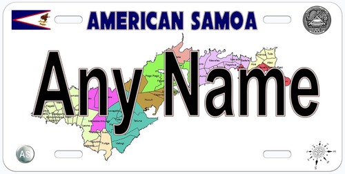 American Samoa Any Name Personalized Novelty Car License Plate | eBay UK