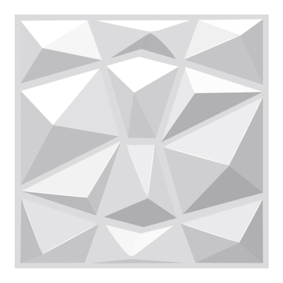 12 Tiles 3D Wall Panels PVC Tiles Textured Bricks Art Design DIY ...