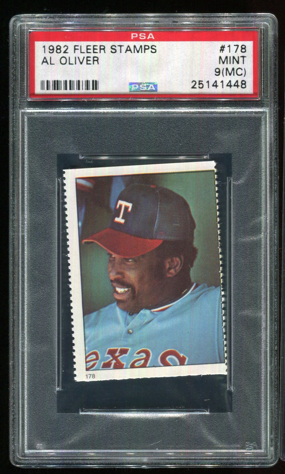 1982 Fleer Stamps Al Oliver Texas Rangers #178 PSA 9 (MC) | eBay