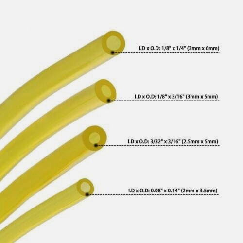 2 Cycle Fuel Line Hose Tygon Tube W/ 4 Sizes Tubing Fits For Common ...