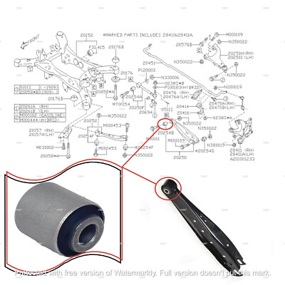 20254-AE020 For Subaru Rear Assembly Knuckle / Lateral Control Rod Arm ...