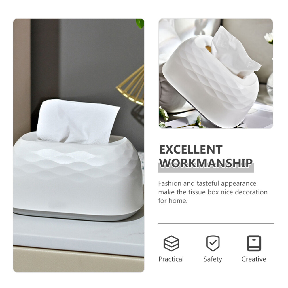 Table Top Decor Clear Makeup Brush Holder Tissue Box Wall Hanging | eBay