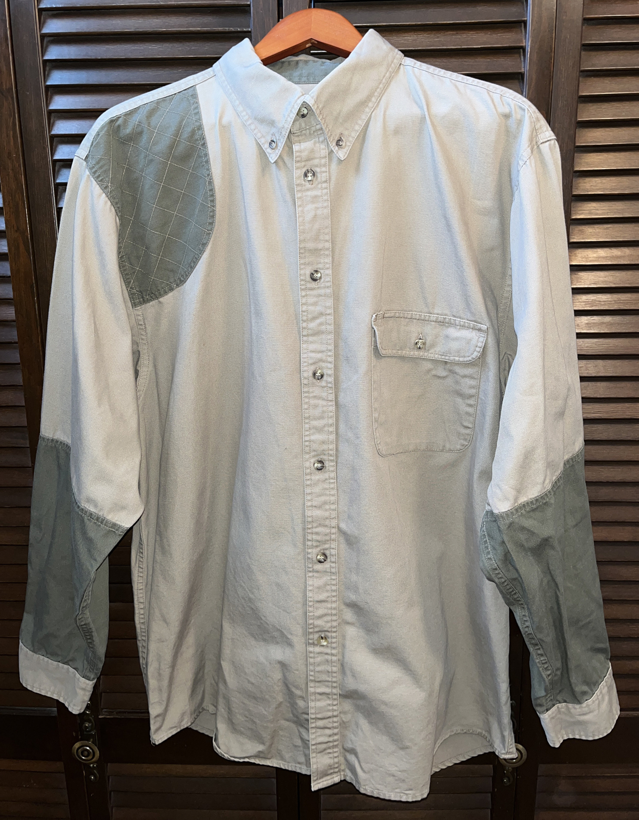 Galyan’s Guide Tested Men’s Lg Heavy Cotton Long Sleeve Shirt Hunting ...