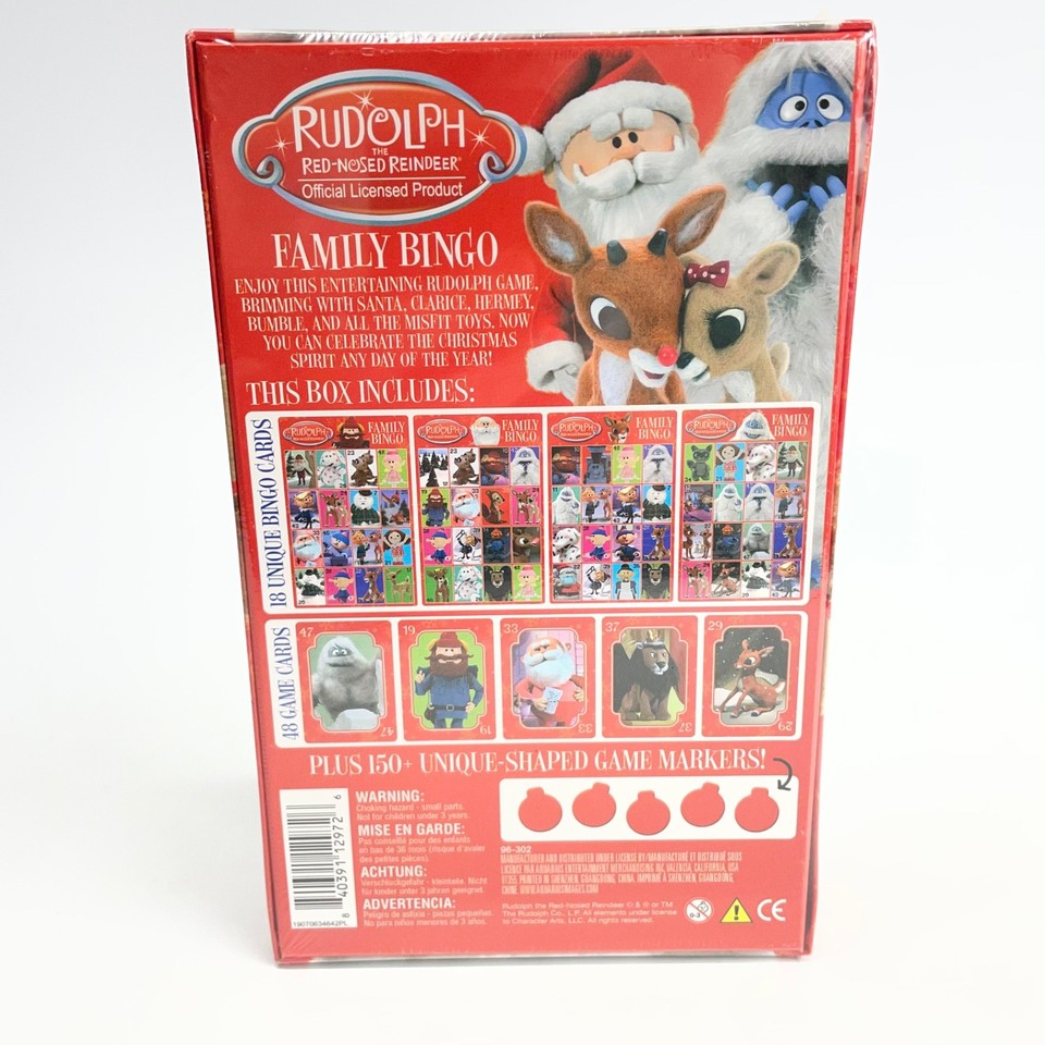 Rudolph the Red Nosed Reindeer Retro Family Bingo Game Christmas TV ...