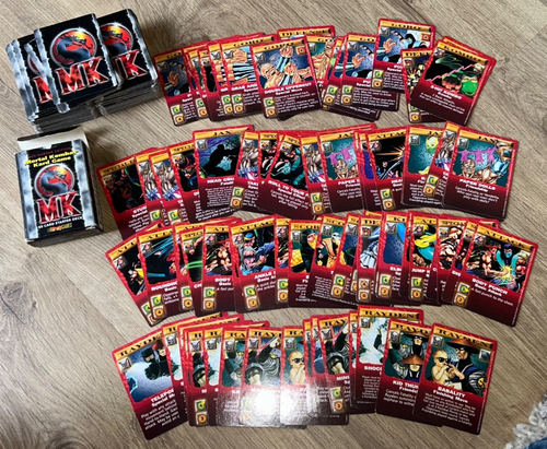 Mortal Kombat Red Border Edition Kard Game 280 MK Card Lot~Deck Box ...